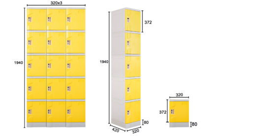 Tủ Locker ABS - Dòng NS5 | Locker & Lock Việt Nam