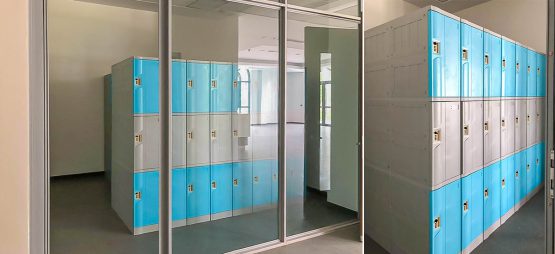 Khu vực tủ locker tập trung - Đại học Vin Uni | Locker & Lock Việt Nam